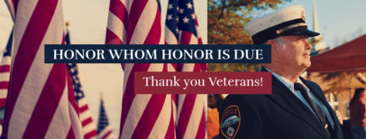 Placeit - Facebook Cover Maker with a Veterans Day Quote