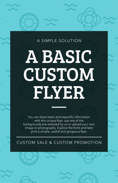 Placeit - Customizable Flyer Template with Creative Patterns