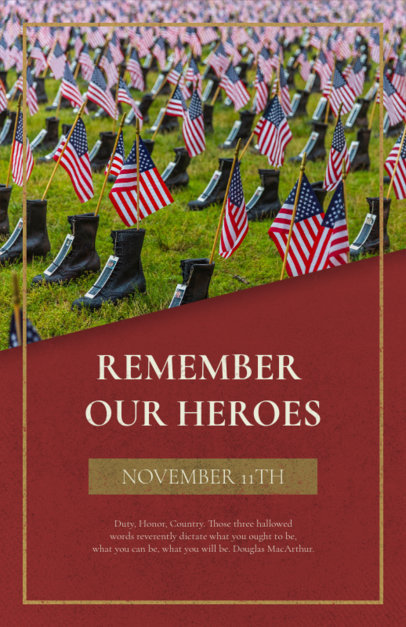 Placeit - Veterans Day Flyer Generator for an Event to Remember ...