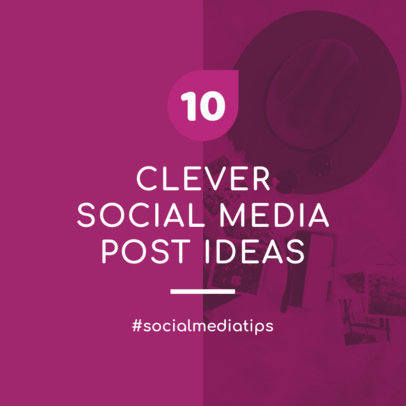 Placeit - Instagram Post Template for a Post About Clever Ideas