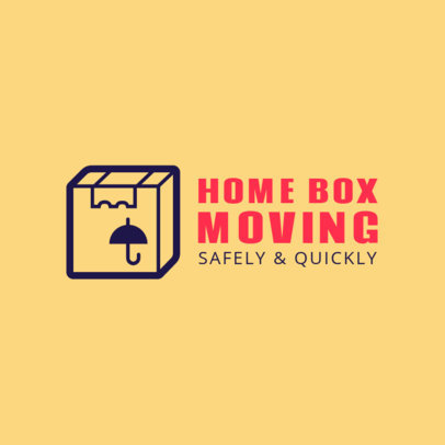 Placeit - Moving Company Logo Maker with a Box Clipart