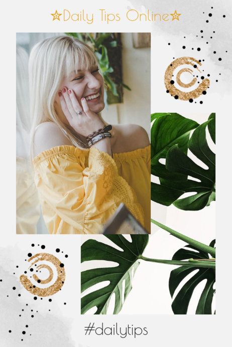 Placeit - Trendy Pinterest Post Template in a Collage Style