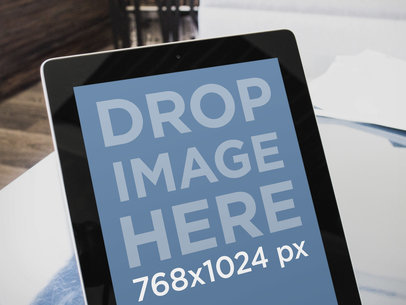 Placeit - Closeup Mockup of an iPad