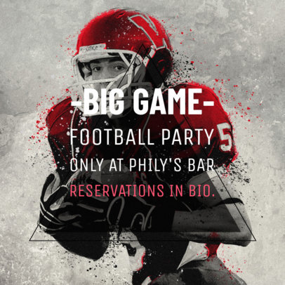 Placeit - Social Media Post Design Maker for a Big Game Party