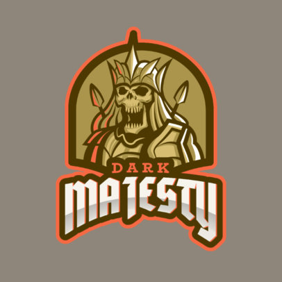 Placeit - Gaming Logo Maker with an Undead King Illustration