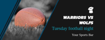 Placeit - Facebook Cover Maker for a Football Game Night at a Bar