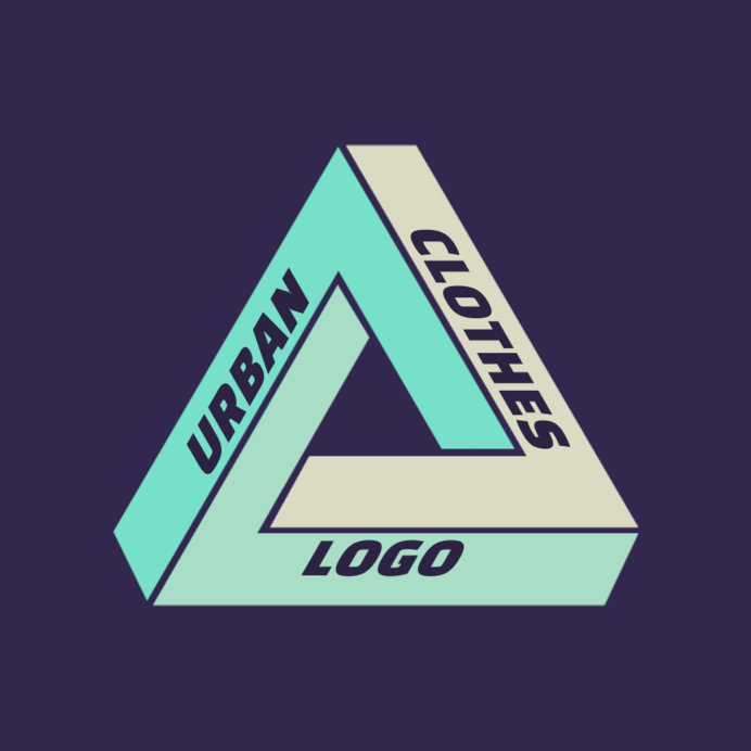Placeit - Urban Clothing Logo Creator with a Three-Dimensional Shape
