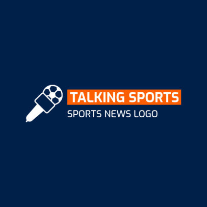 Placeit - Logo Generator for a Sports-Talking News Channel
