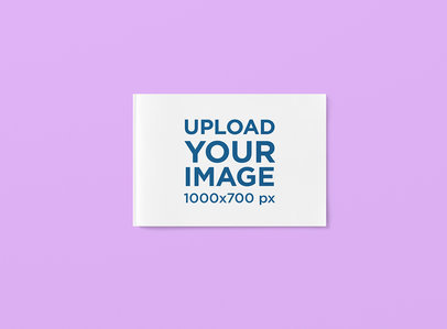 Placeit - Horizontal Magazine Mockup with a Plain Background