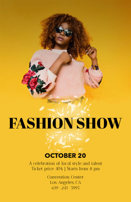 Placeit - Customizable Flyer Template for Fashion Shows