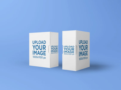 Placeit - Mockup of Two Boxes Placed Next to Each Other