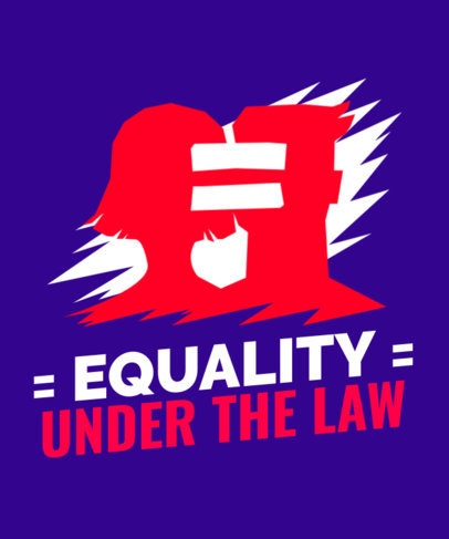 Placeit - Gender Equality-Themed T-Shirt Design Template