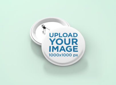 Placeit - Mockup of a Button Seen From Both Sides
