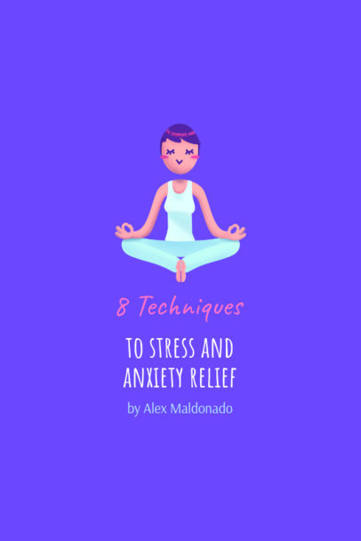 Placeit - Wellness Pinterest Pin Maker Featuring a Meditating Woman ...