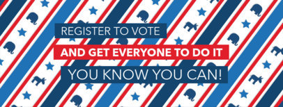 Placeit - Facebook Cover Template for Election Season