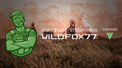 Placeit - PUBG Gaming Channel YouTube Banner Makker with a Soldier ...