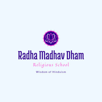 Placeit - Online Logo Maker for a Hindu School