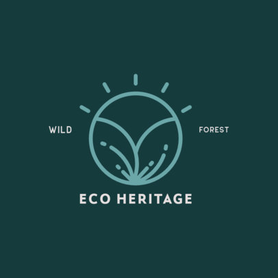 Placeit - Wildlife Reserve Logo Template with a Nature Icon