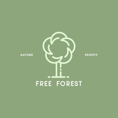 Placeit - Nature Reserve Logo Design Maker with a Tree Graphic