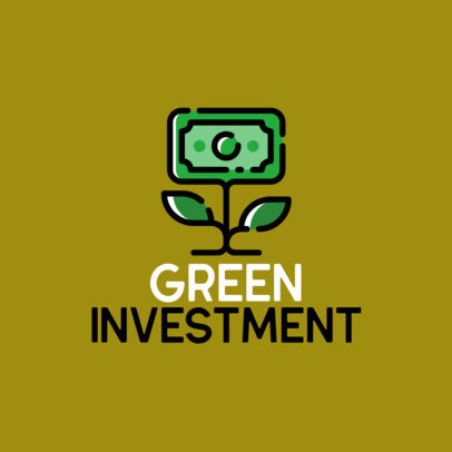 Placeit - Online Logo Template for an Investment Company with a Modern Icon