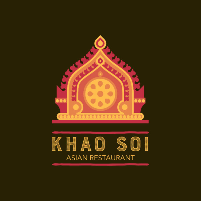 Placeit - Online Logo Template for an Asian Cuisine Restaurant