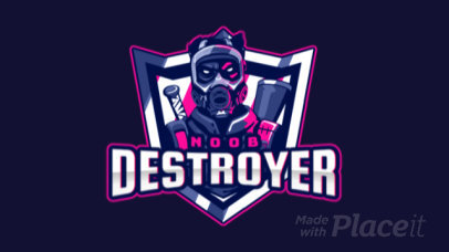 Placeit - Battle Royale Animated Logo Generator Featuring a Male Gaming ...