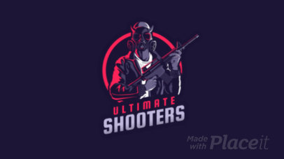 Placeit - Battle Royale Logo Maker Featuring a PUBG Character
