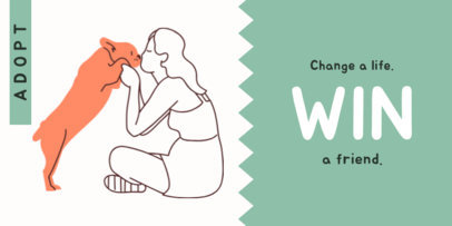 Placeit - Twitter Cover Maker for an Animal Rescue Association