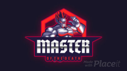 Placeit - Animated Fighting Game Team Logo Maker with an Evil Character