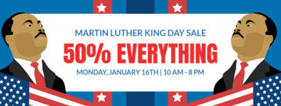 Placeit - Facebook Cover Template with a MLK Day Theme