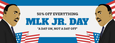 Placeit - Facebook Cover Generator with a Martin Luther King Illustration