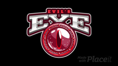 Placeit - Animated Gaming Logo Template With an Evil Eye Illustration