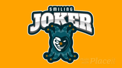 Placeit - Animated eSports Logo Template with an Evil Clown Clipart