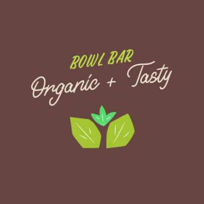 Placeit - Logo Template for an Organic-Only Food Store