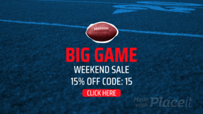 Placeit - Football-Themed YouTube Ad Video Maker for a Big Game Day Promo