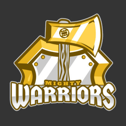 Placeit - Logo Template for a Gaming Team with an Axe Graphic