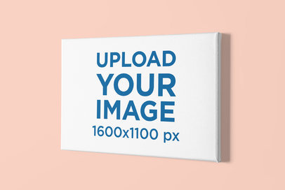 Placeit - Mockup of a Slightly Angled Canvas