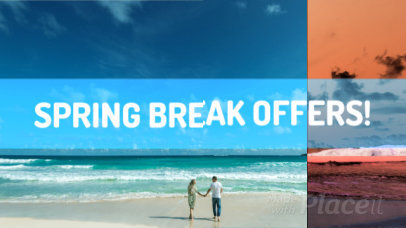 Placeit - Intro Maker for a Spring Break Promo Featuring Glitch Effects