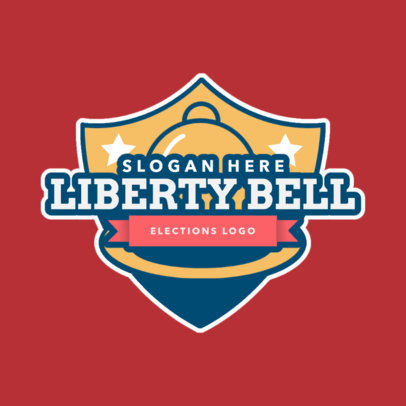 Placeit - Political Logo Template for Election Year with a Shield Graphic