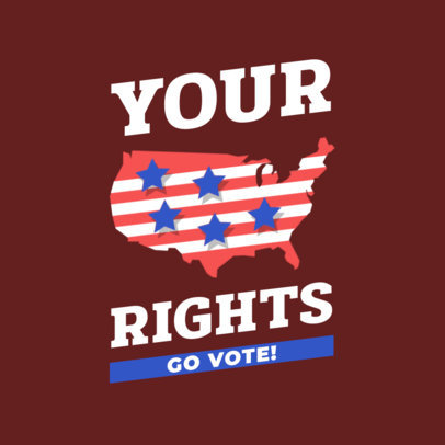 Placeit - Political Campaign Logo Maker Featuring a United States Map ...