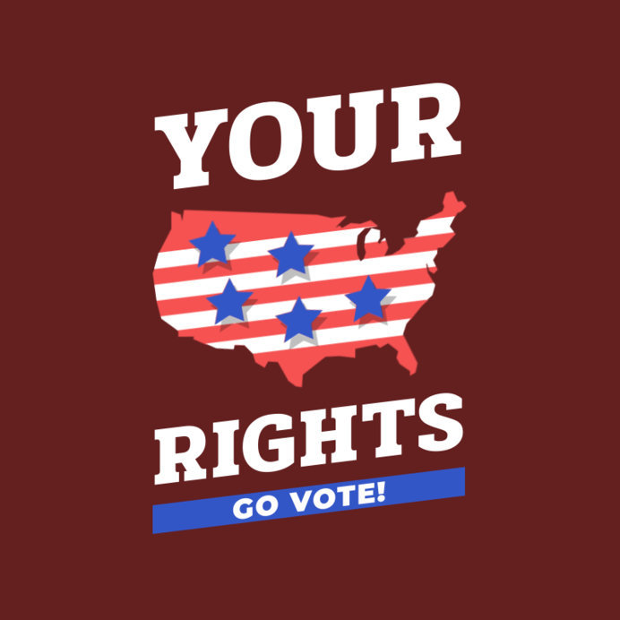 Placeit - Political Campaign Logo Maker Featuring a United States Map ...