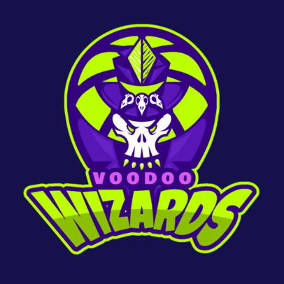 Placeit - Sports Logo Maker With a Voodoo-Themed Illustration