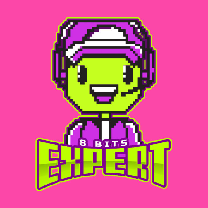 Placeit - 8 bit Logo Maker Featuring a Cute Character