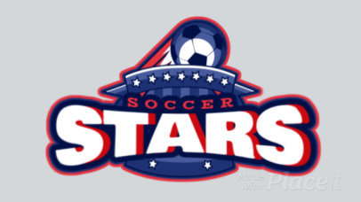 Placeit - Animated Soccer Team Logo Maker with a Flying Soccer Ball