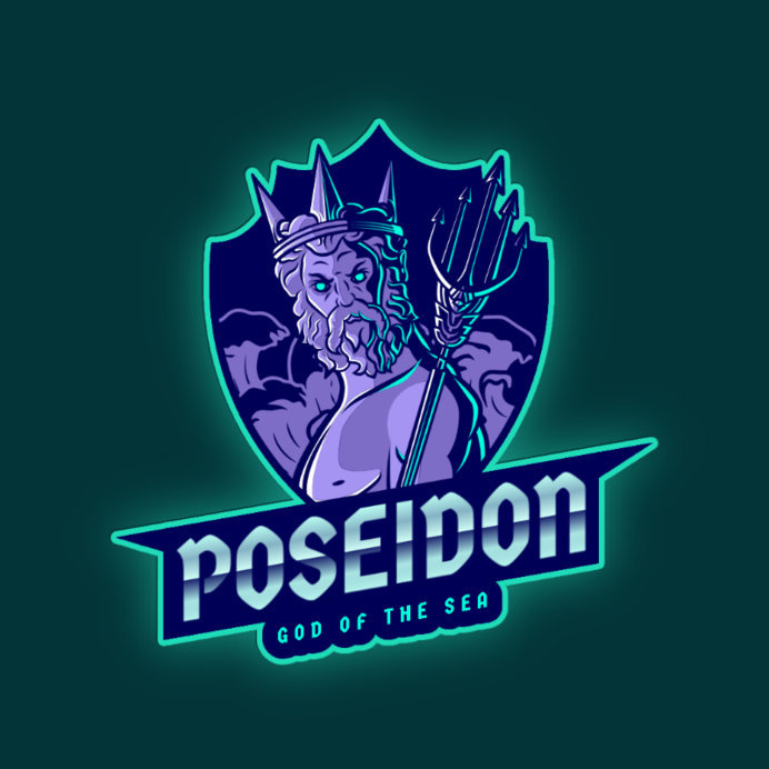 poseidon logo design