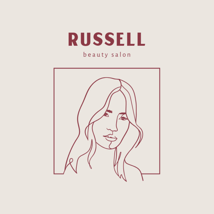 Placeit - Beauty Salon Logo Maker Featuring a Minimalistic Female Drawing