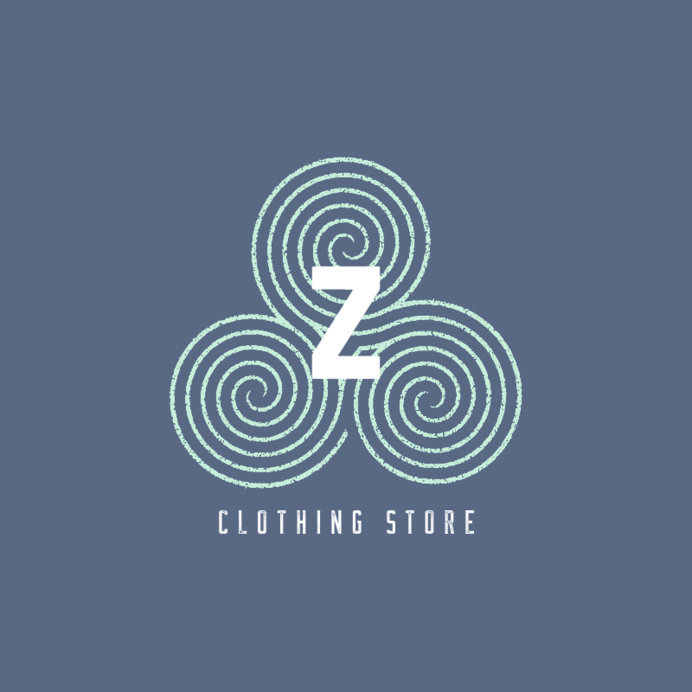 Placeit - Clothing Brand Logo Generator with a Spiral Pattern