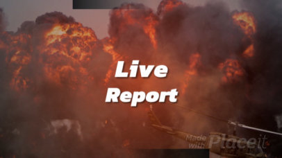 Placeit - Slideshow Video Maker for a Breaking News Live Report