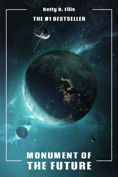 Placeit - Book Cover Design Maker with a Space Background