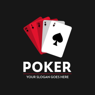 Placeit - Logo Template for a Casino Featuring Gambling-Related Graphics